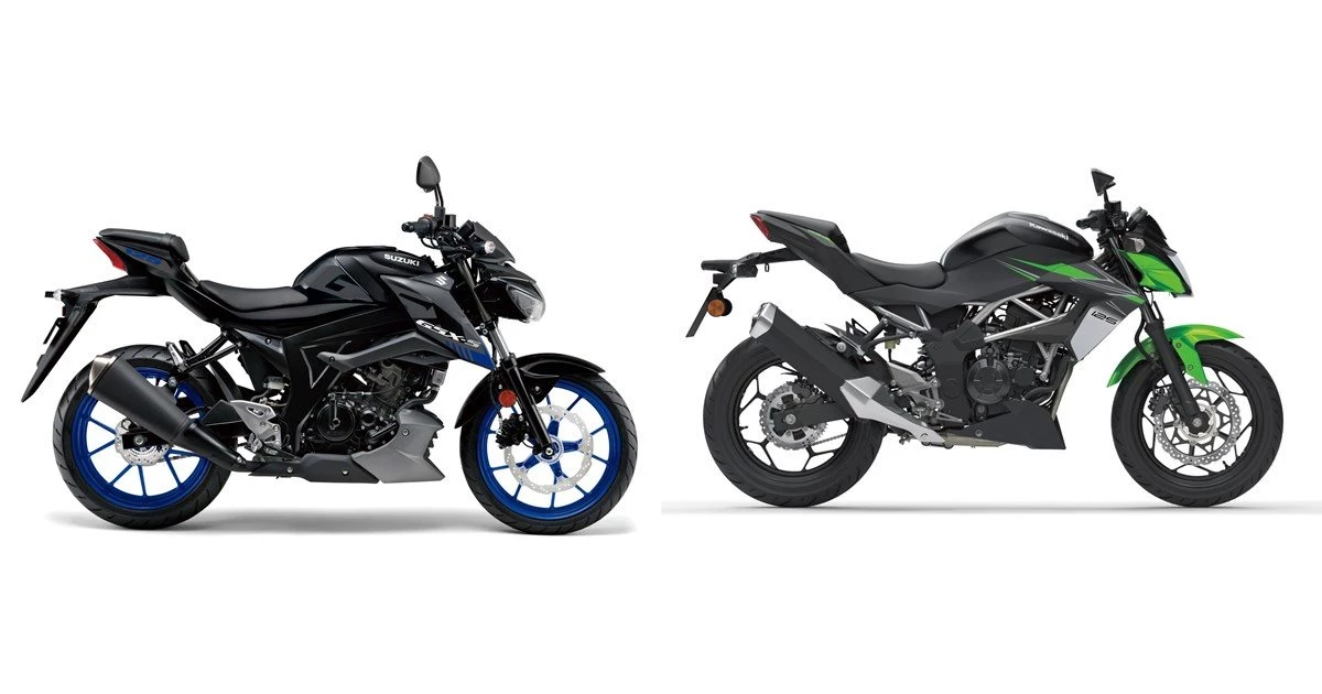 Motorrad Vergleich Suzuki GSX-S125 2024 vs. Kawasaki Z125 2024
