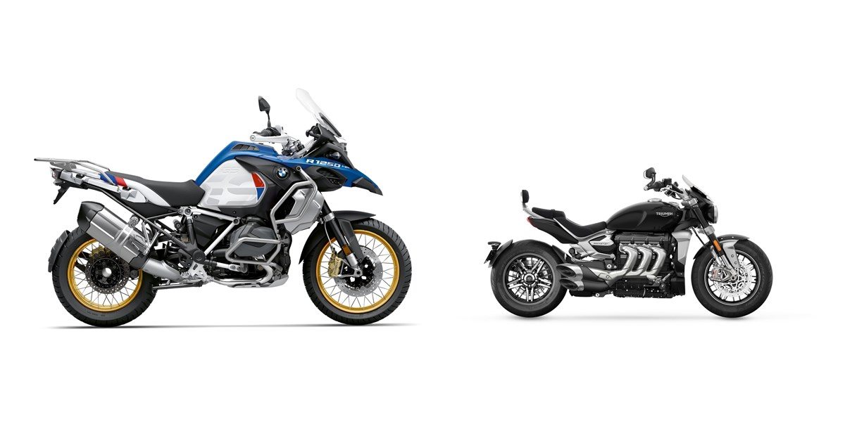 BMW R 1250 GS Adventure 2020 vs Triumph Rocket 3 GT 2024