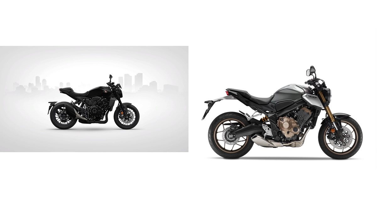 Motorrad Vergleich Honda CB1000R Black Edition 2024 vs. Honda CB650R 2022