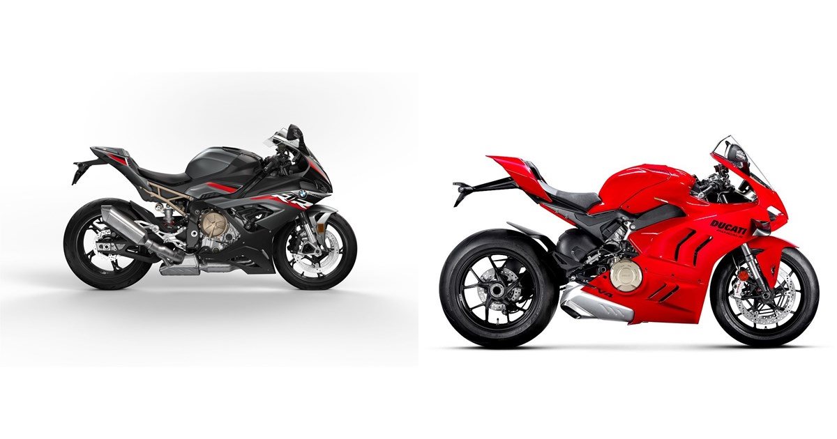 Motorrad Vergleich BMW S 1000 RR 2022 vs. Ducati Panigale V4 2023