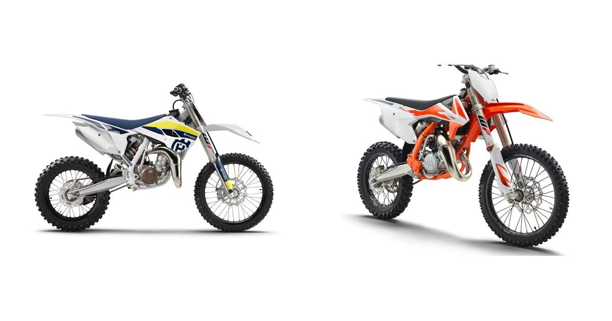 Motorrad Vergleich Husqvarna TC 85 2017 vs. KTM 85 SX 19/16 2020