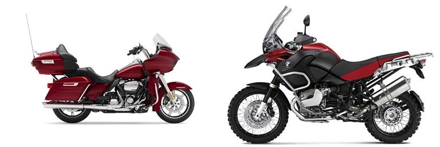Motorrad Vergleich Harley-Davidson Touring Road Glide Limited FLTRK ...