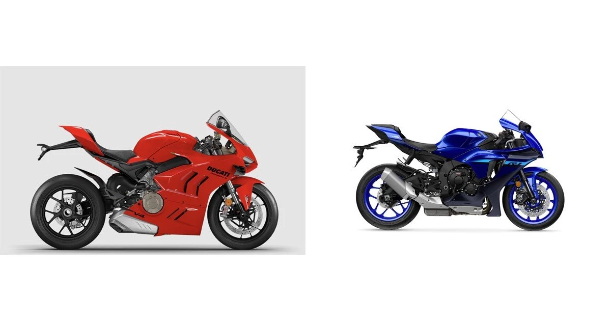 Ducati Panigale V4 2024 vs Yamaha R1 2024