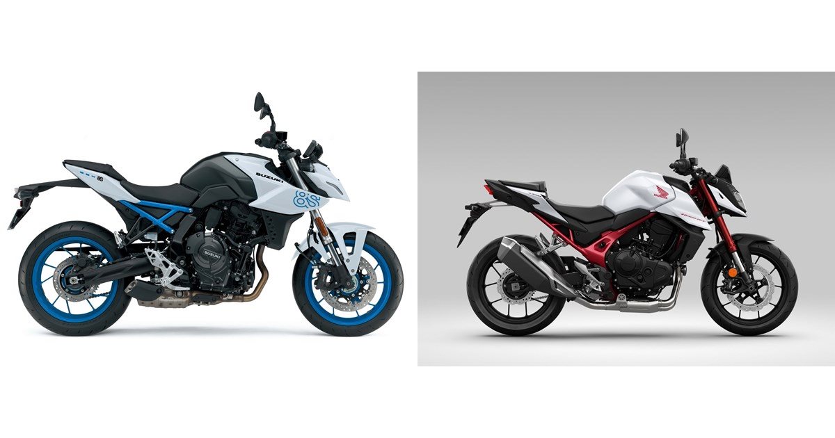 Motorrad Vergleich Suzuki GSX-8S 2024 vs. Honda CB750 Hornet 2023