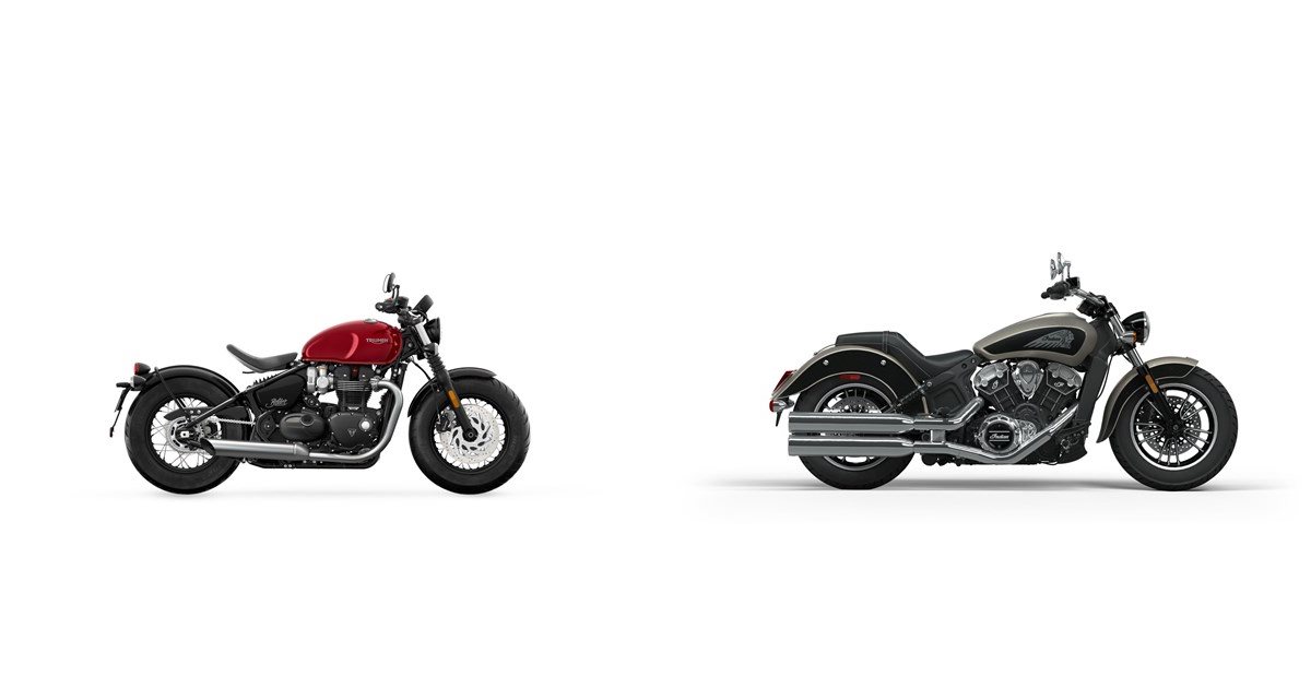 Triumph Bonneville Bobber 2023 vs Indian Scout 2022