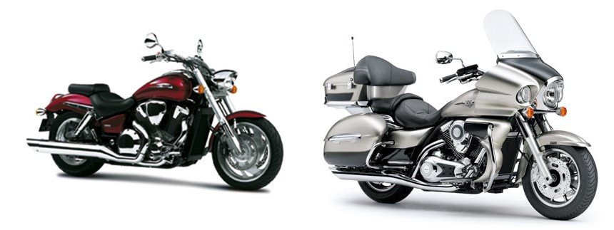 Motorrad Vergleich Honda VTX 1800 2005 vs. Kawasaki VN 1700 Voyager 2009