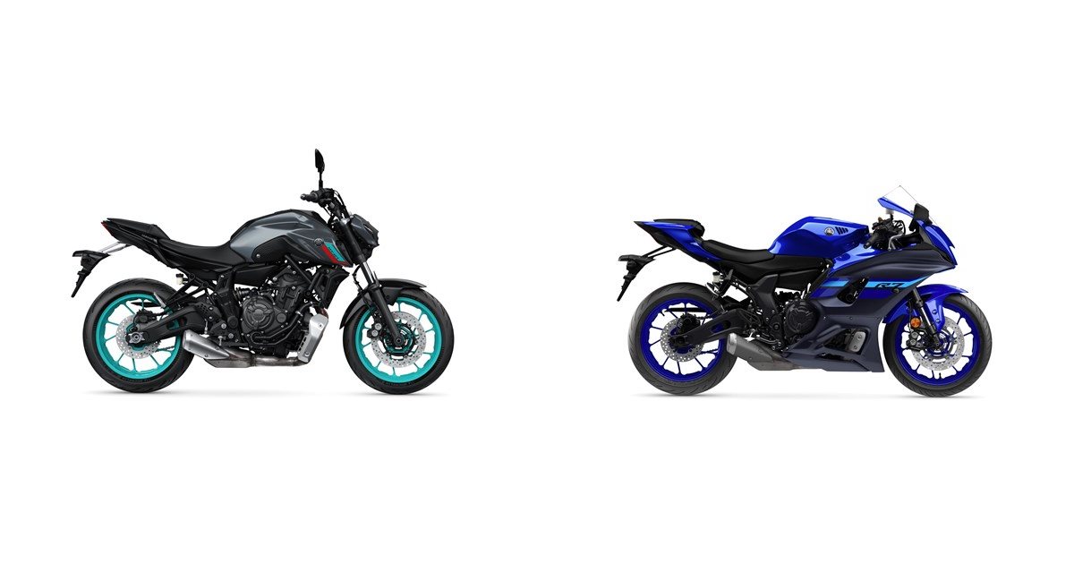 Yamaha MT-07 2022 vs Yamaha R7 2024