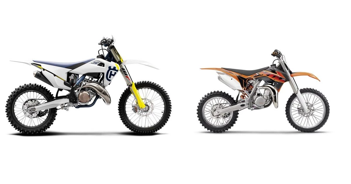 Motorrad Vergleich Husqvarna TC 125 2019 vs. KTM 85 SX 19/16 2014