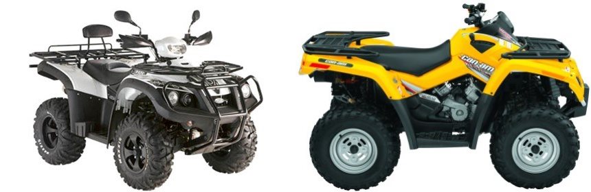 Motorrad Vergleich TGB Blade 550 LT 4x4 IRS 2010 vs. Can-Am Outlander ...