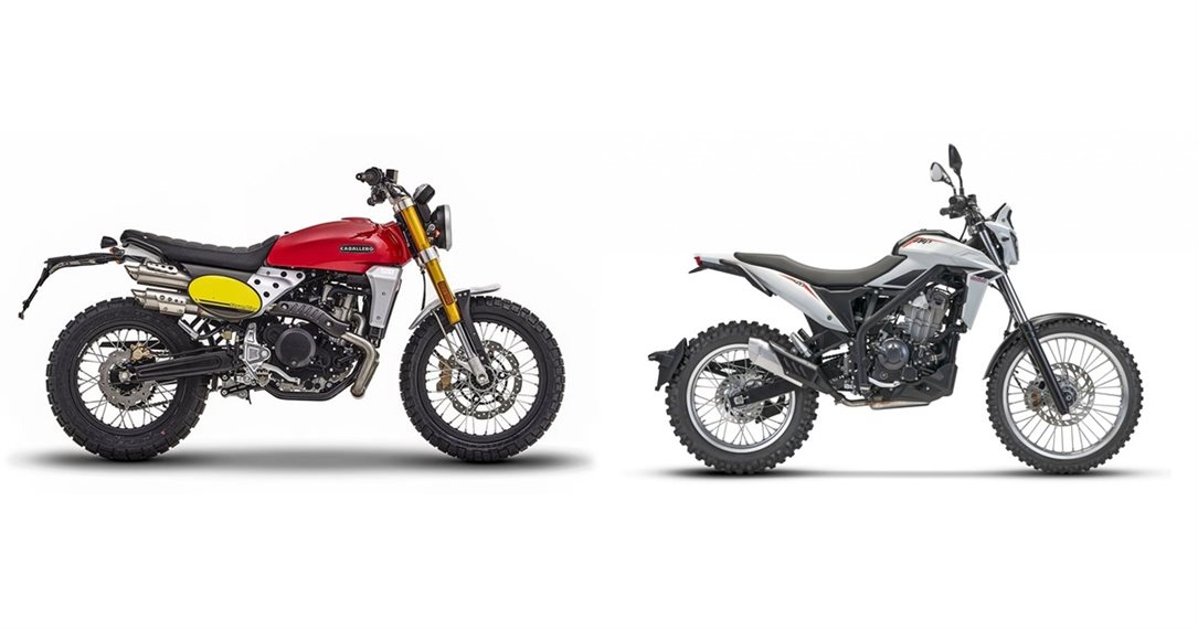 Motorrad Vergleich Fantic Caballero Scrambler 500 2024 vs. Beta Alp 4.0 ...