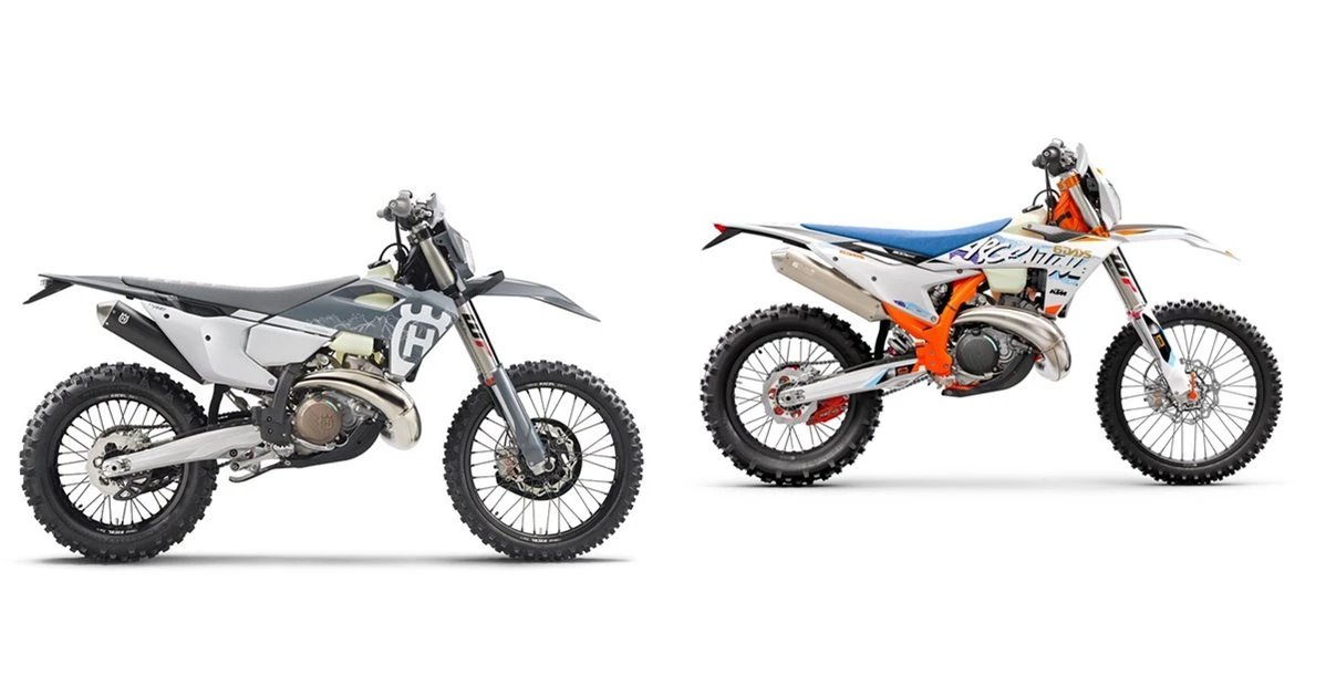 Motorrad Vergleich Husqvarna TE 300 PRO 2024 vs. KTM 300 EXC TBI Sixdays 2024