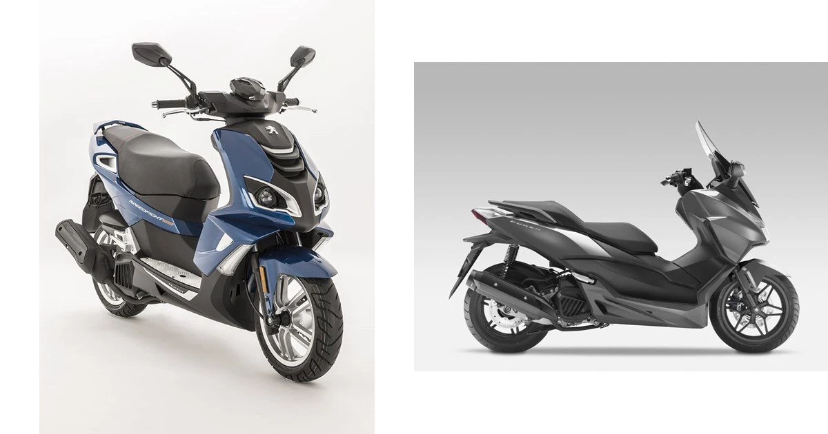 Peugeot Speedfight 4 125 2020 vs Honda Forza 125 2020