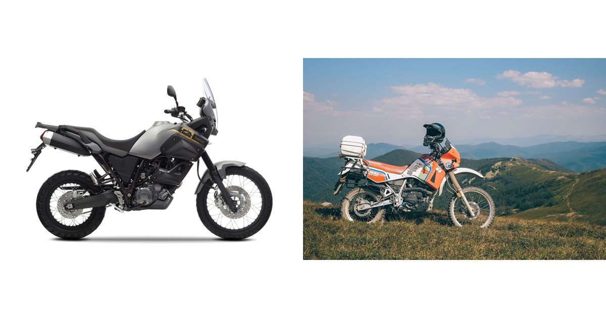 Motorrad Vergleich Yamaha XT660Z Tenere 2016 vs. Kawasaki KLR 500 1987