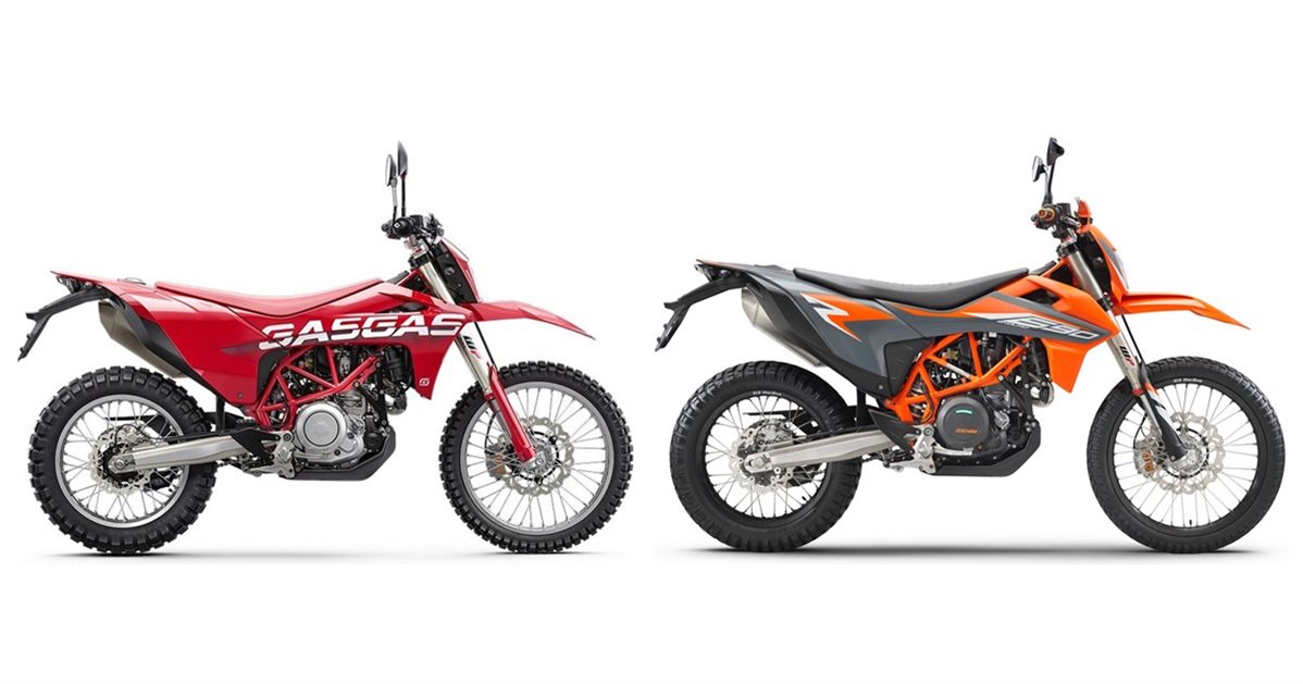 Motorrad Vergleich GASGAS ES 700 2024 vs. KTM 690 Enduro R 2022