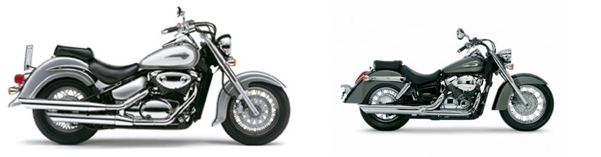 Motorrad Vergleich Suzuki VL 800 Volusia 2006 vs. Honda VT 750 Shadow 2008