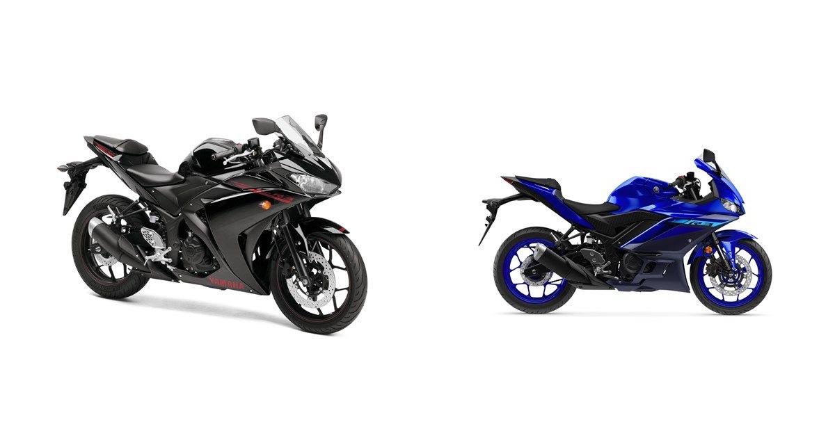 Motorrad Vergleich Yamaha R3 2015 vs. Yamaha R3 2024