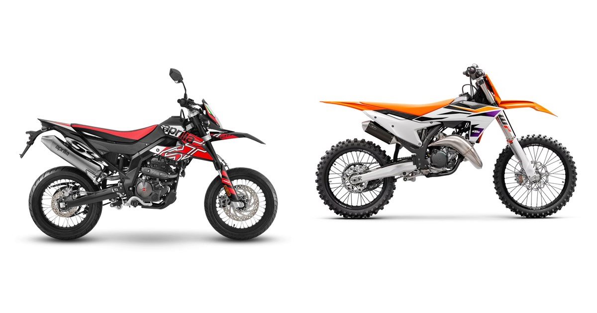 Motorrad Vergleich Aprilia SX 125 2024 vs. KTM 125 SX 2024