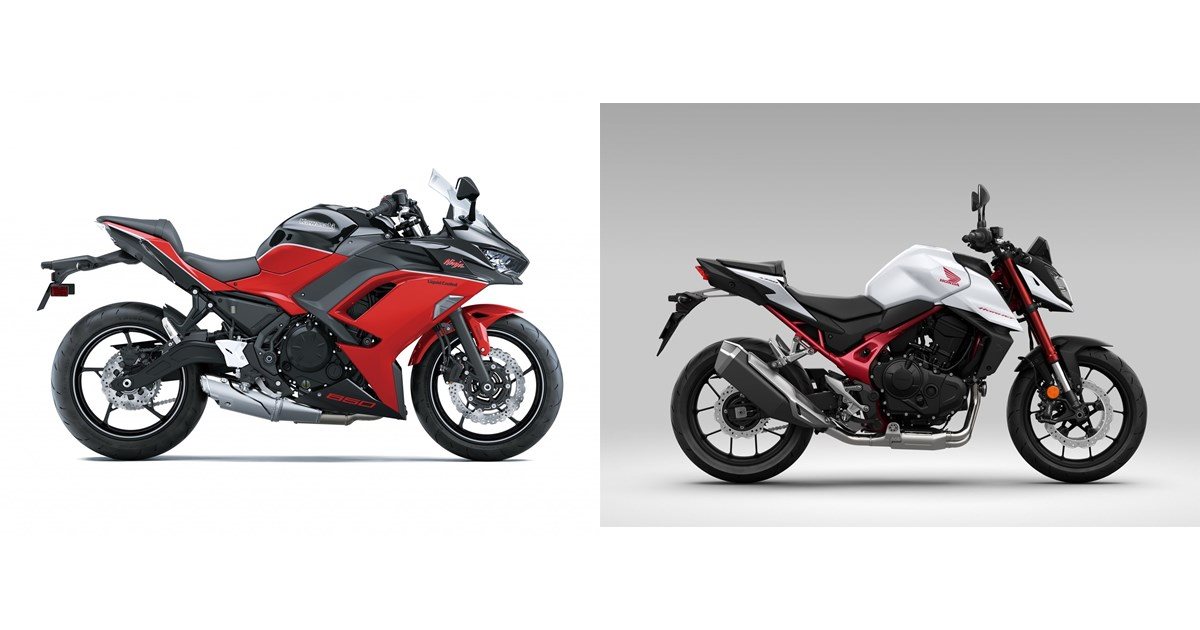 Motorrad Vergleich Kawasaki Ninja 650 40th Anniversary 2024 vs. Honda ...