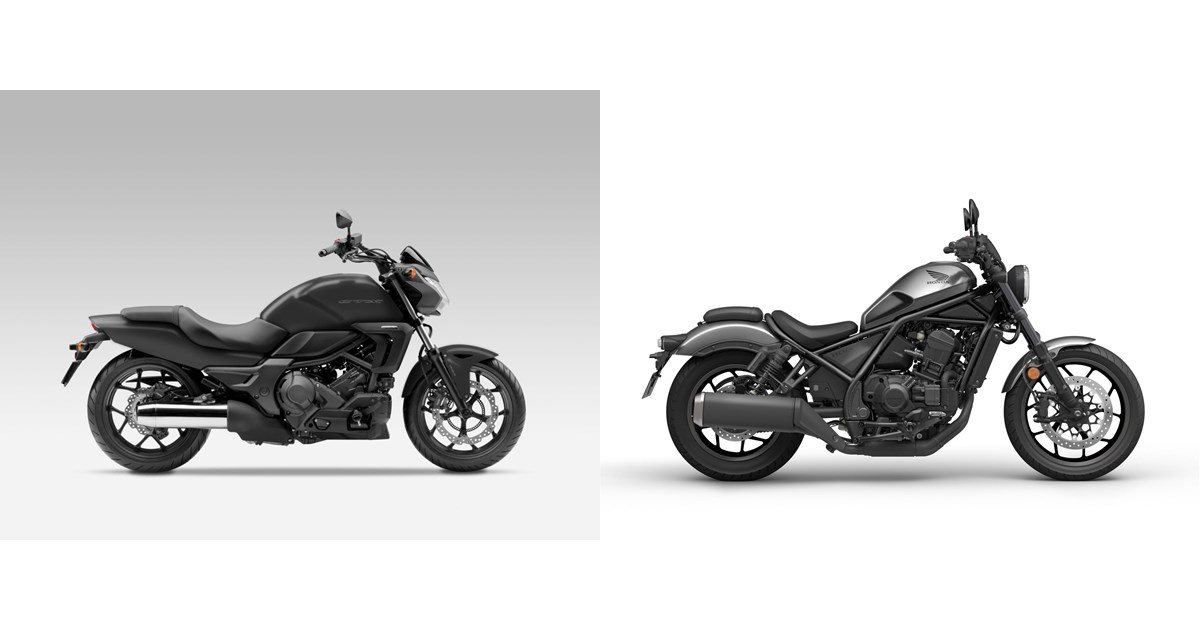 Motorrad Vergleich Honda CTX 700 N 2014 vs. Honda CMX1100 Rebel DCT 2024