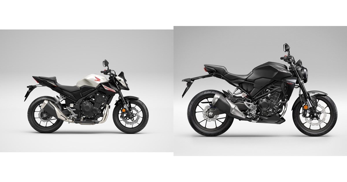 Motorrad Vergleich Honda CB500 Hornet 2024 vs. Honda CB300R 2024
