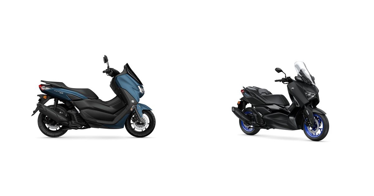 Motorrad Vergleich Yamaha NMAX 155 2024 vs. Yamaha XMAX 125 2024