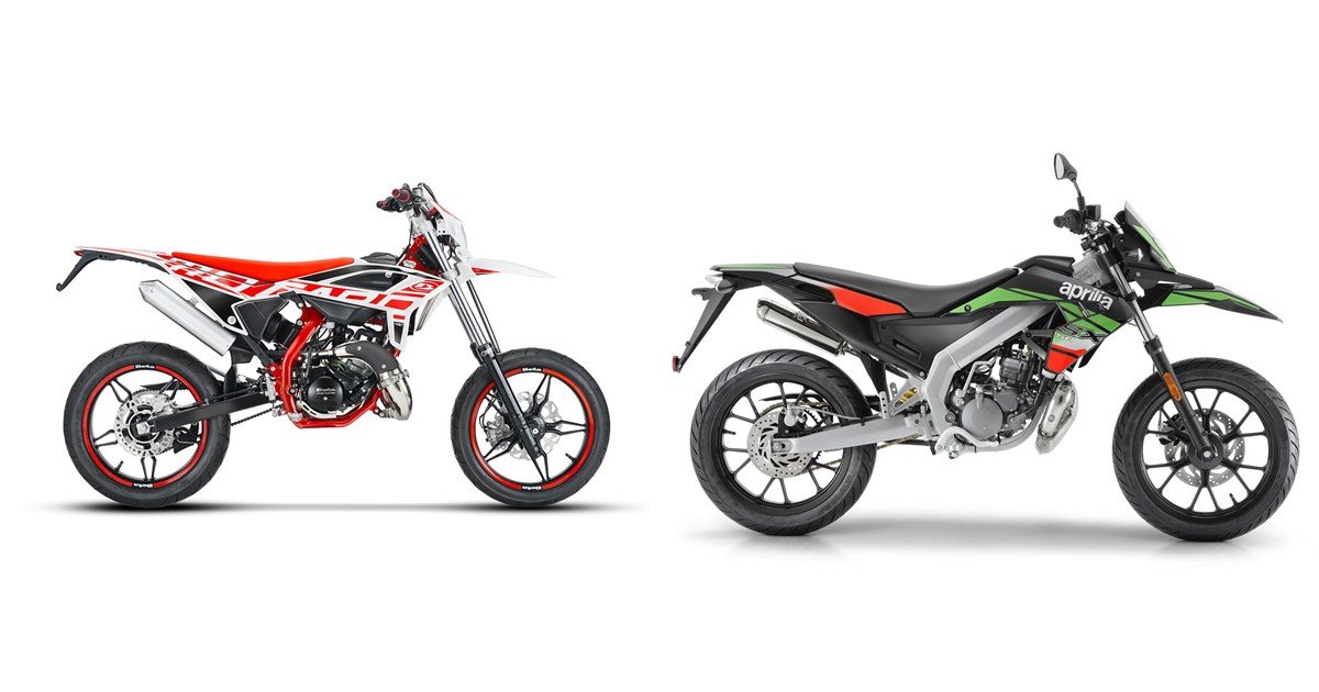 Motorrad Vergleich Beta Rr 50 Motard Sport 2022 Vs Aprilia Sx 50