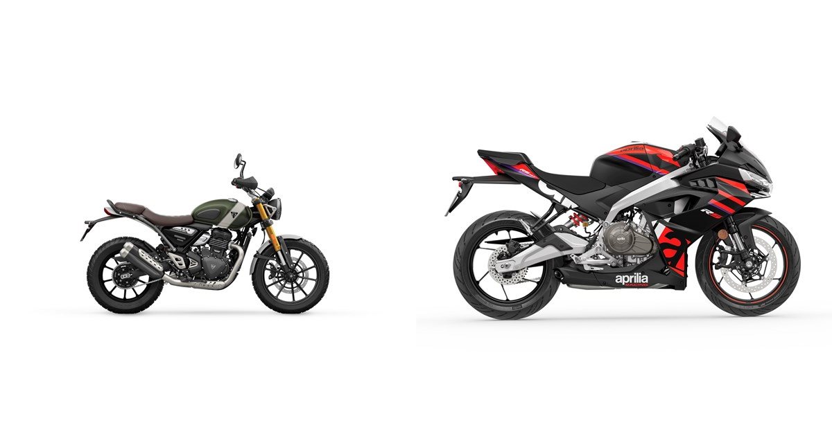 Triumph Scrambler 400 X 2024 vs Aprilia RS 457 2024