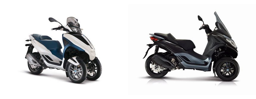 Motorrad Vergleich Piaggio MP3 300 i.e.Yourban LT 2012 vs. Piaggio MP3 ...