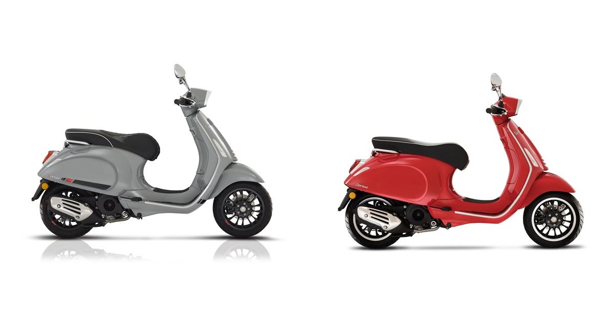Motorrad Vergleich Vespa Sprint 125ie 3v S 2018 vs. Vespa Sprint 125 2022