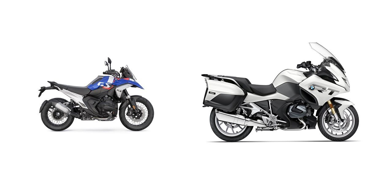 Motorrad Vergleich BMW R 1300 GS 2024 vs. BMW R 1250 RT 2024
