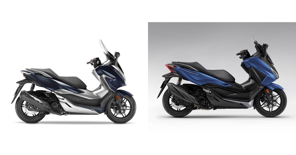 Comparaison des motos Honda Forza 300 2019 VS. Honda Forza 350 2024