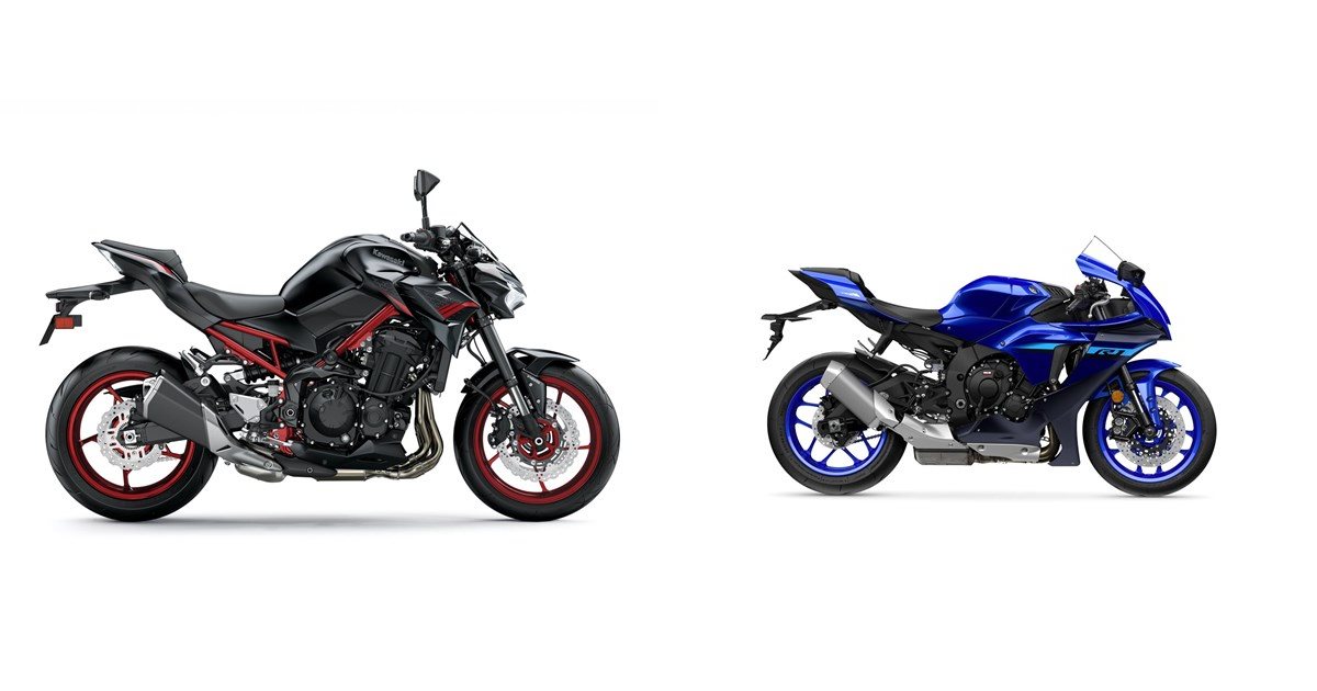 Kawasaki Z900 2021 vs Yamaha R1 2024