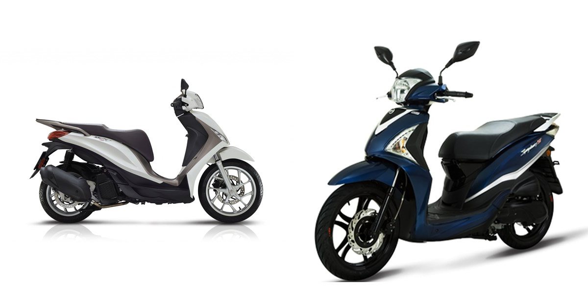Motorrad Vergleich Piaggio Medley 125 ie IGET 2020 vs. Sym Symphony ST 125 2022