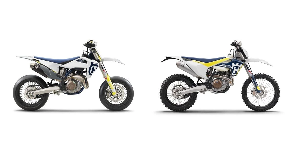 Motorrad Vergleich Husqvarna FS 450 2021 vs. Husqvarna FE 450 2017