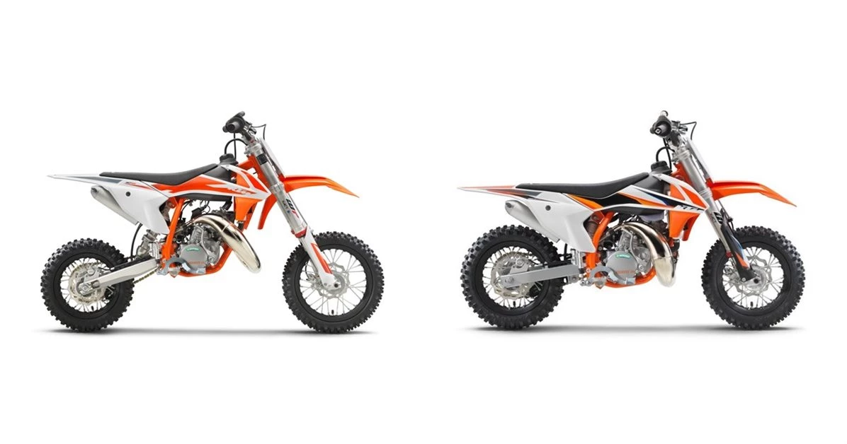 KTM 50 SX 2020 vs KTM 50 SX Mini 2022