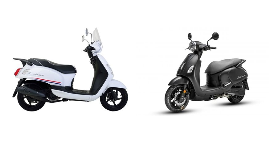 Motorrad Vergleich Sym Fiddle II 125 2017 vs. Sym Fiddle 125 E5 2021