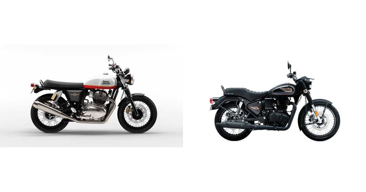 Motorrad Vergleich Royal Enfield Interceptor 650 2022 vs. Royal Enfield ...