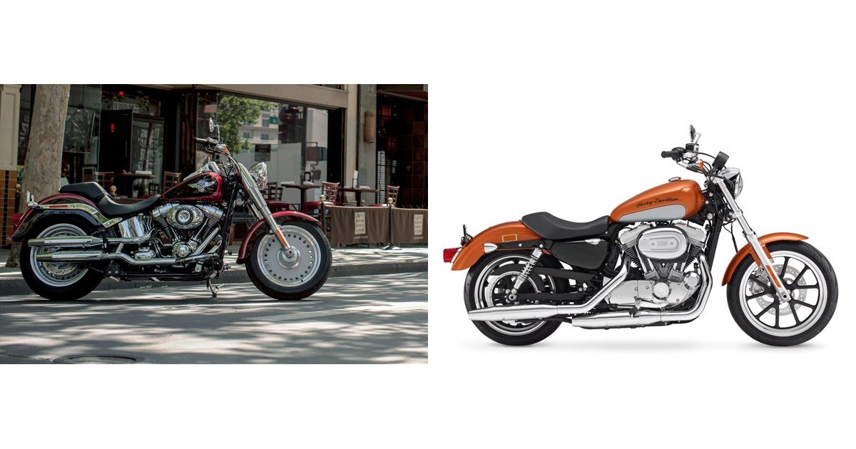 Motorrad Vergleich Harley-Davidson Softail Fat Boy FLSTF 2013 vs ...