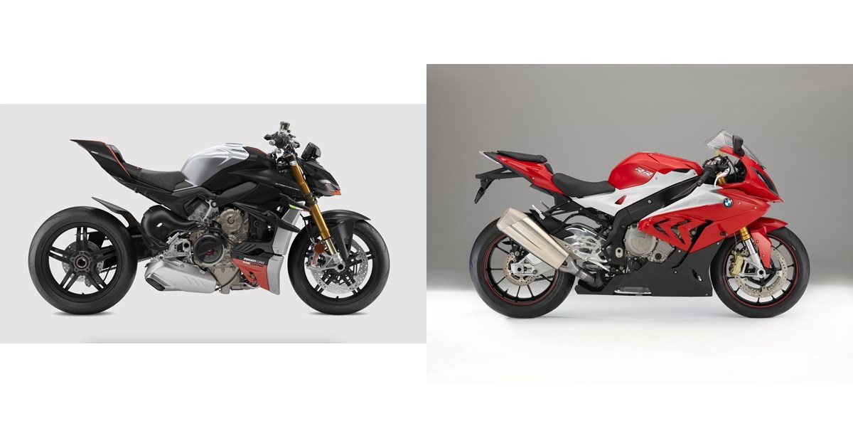 Motorrad Vergleich Ducati Streetfighter V4 SP2 2024 vs. BMW S 1000 RR 2015