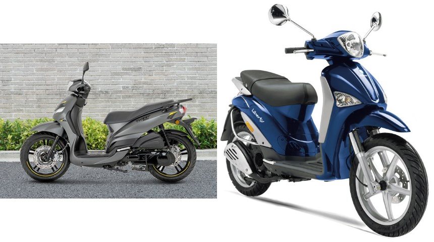 Motorrad Vergleich Peugeot Tweet 125 GT 2022 vs. Piaggio Liberty 125ie 3V 2005