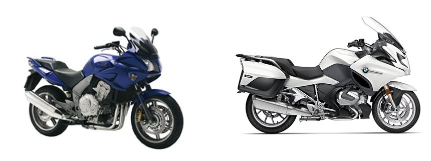 Motorrad Vergleich Honda CBF 1000 2006 vs. BMW R 1250 RT 2019