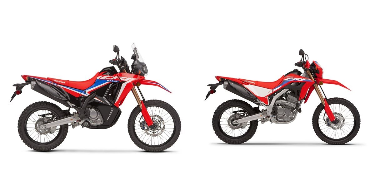 Motorrad Vergleich Honda CRF300 Rally 2024 vs. Honda CRF300L 2023