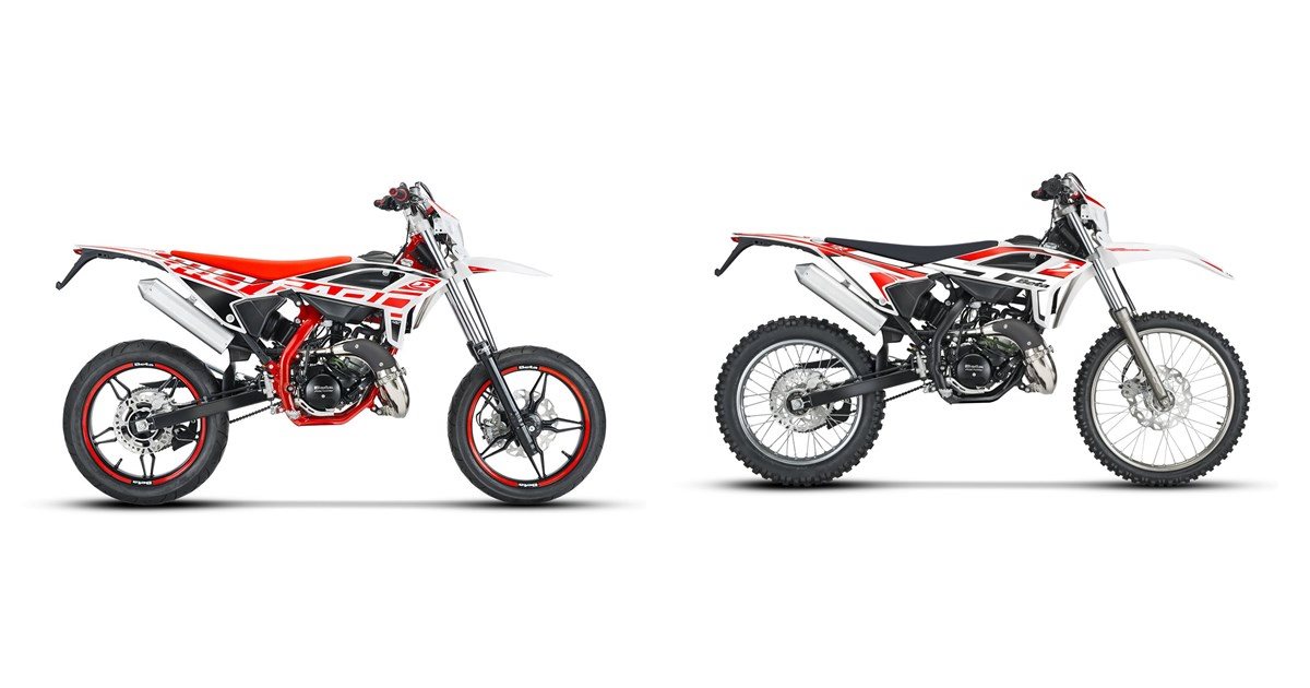 Motorrad Vergleich Beta RR 50 Motard Sport 2022 vs. Beta RR 2T 50 2024