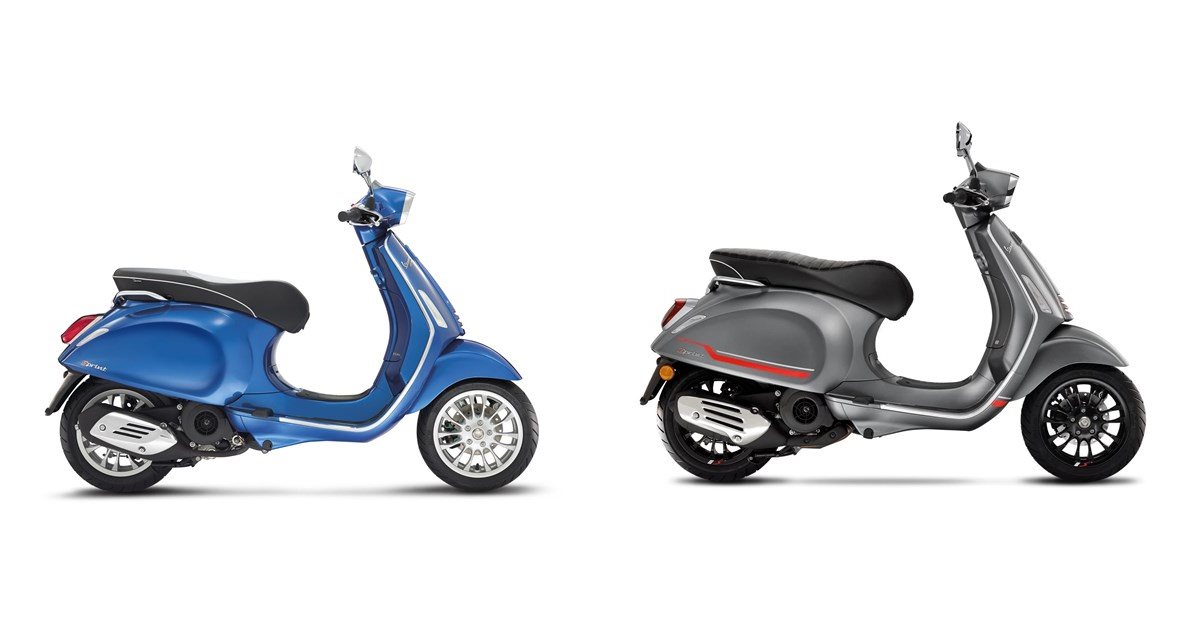 Motorrad Vergleich Vespa Sprint 125 i.e. 3V 2014 vs. Vespa Sprint 125 S 2023
