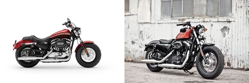 Harley-Davidson Sportster XL 1200C Custom 2020 vs Harley-Davidson ...