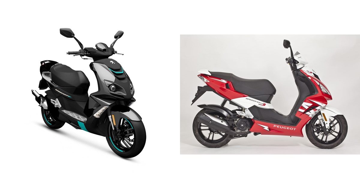 Peugeot Speedfight 4 50 Darkside 2015 vs Peugeot Speedfight 3 50 2T AC 2017