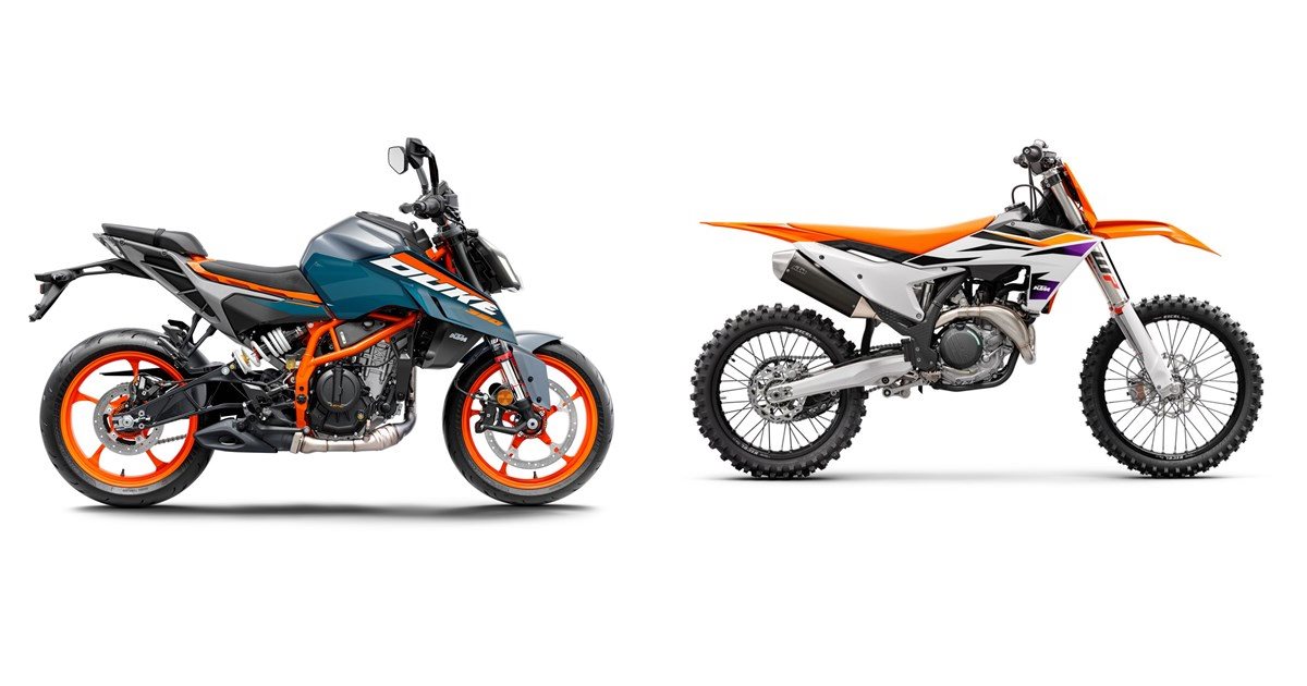 KTM 390 Duke 2024 vs KTM 450 SX-F 2024