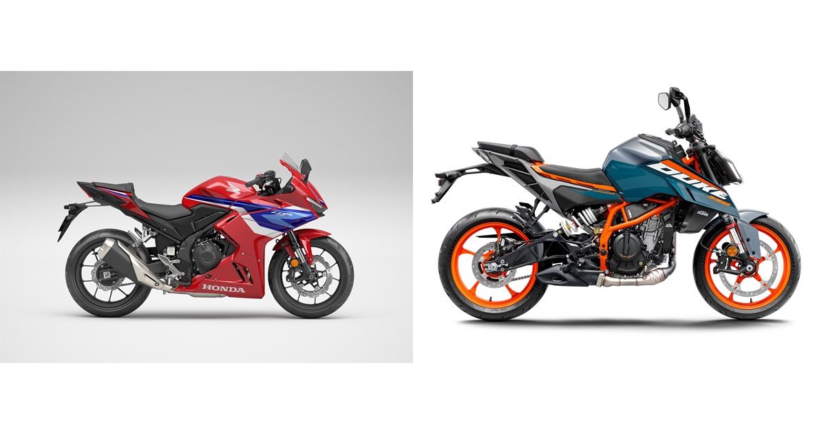 Honda CBR500R 2024 vs KTM 390 Duke 2024