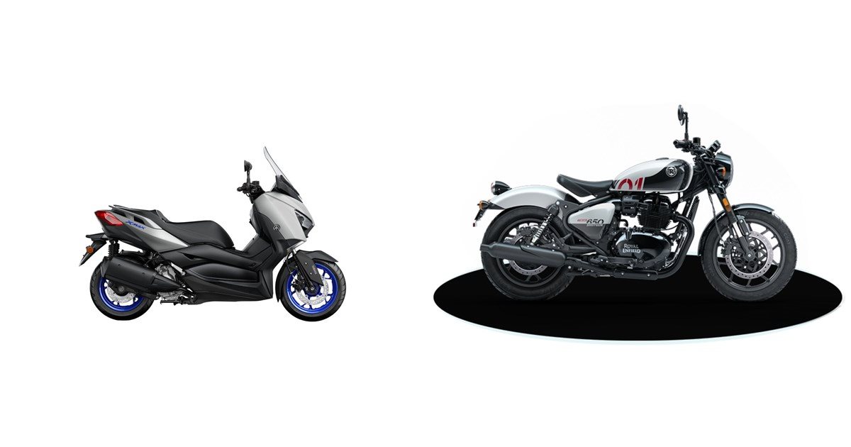Yamaha XMAX 300 2021 vs Royal Enfield Shotgun 650 2024