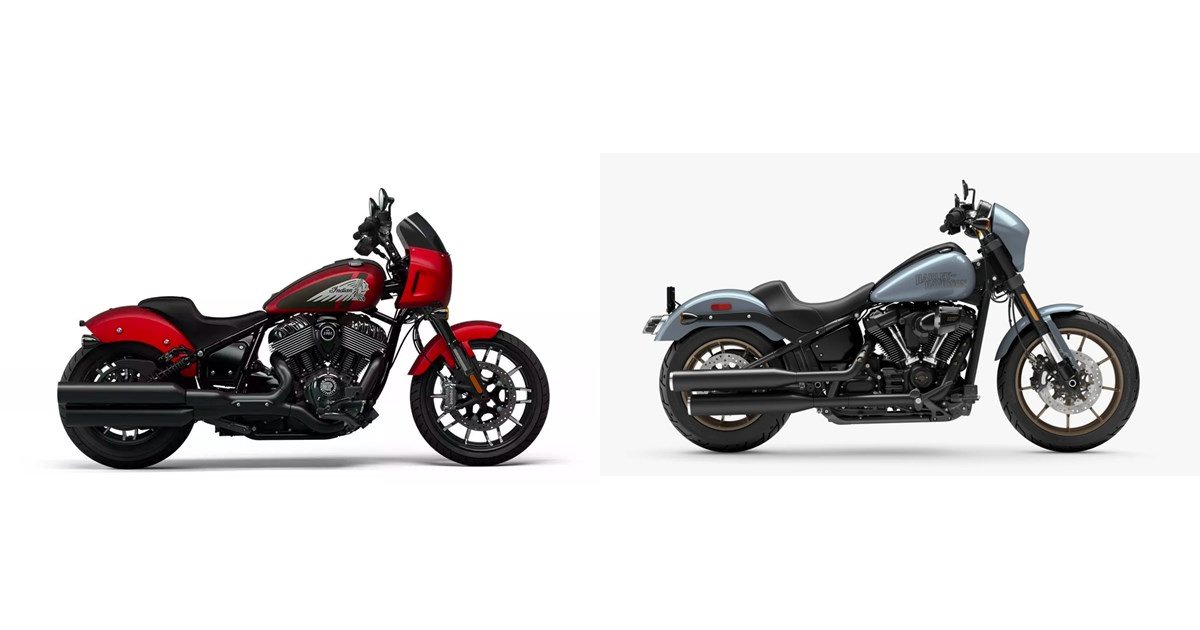 Motorrad Vergleich Indian Sport Chief 2024 vs. Harley-Davidson Low ...